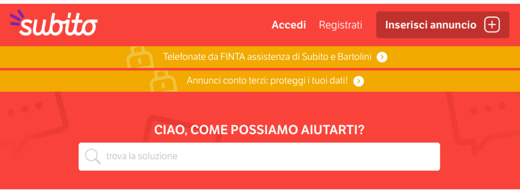 Centro assistenza Subito.it: numero di telefono, chat, email