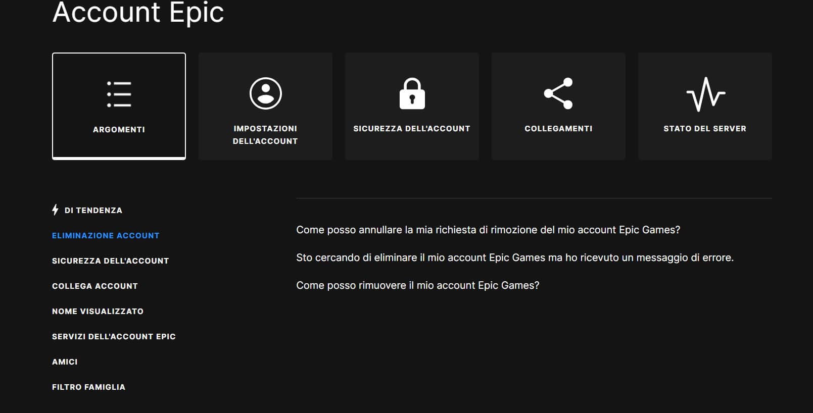 Assistenza Epic Games: telefono, mail e contatti servizio clienti