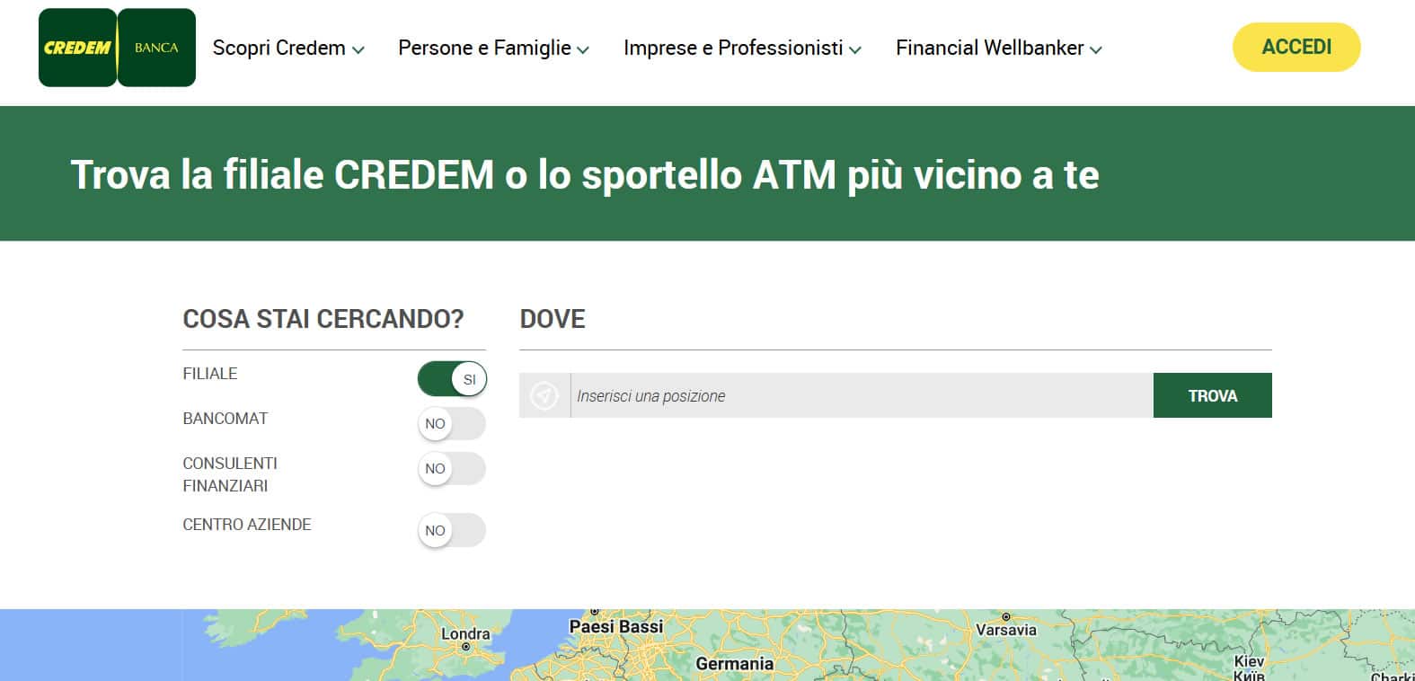 Servizio assistenza clienti Credem